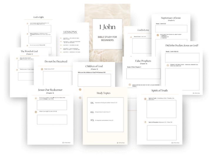 1 John Bible Study Free PDF [Chapter-by-Chapter]